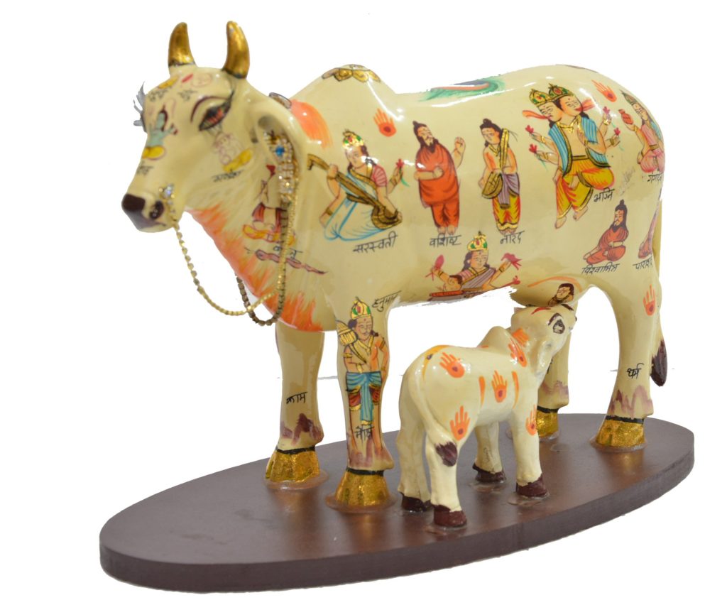 Kaamdhenu Cow with Calf – Rasbihari Lal & Sons
